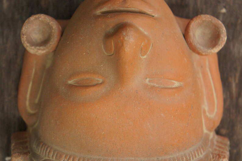 Vintage Large Ceramic Pottery Inca Face Wall - Etsy