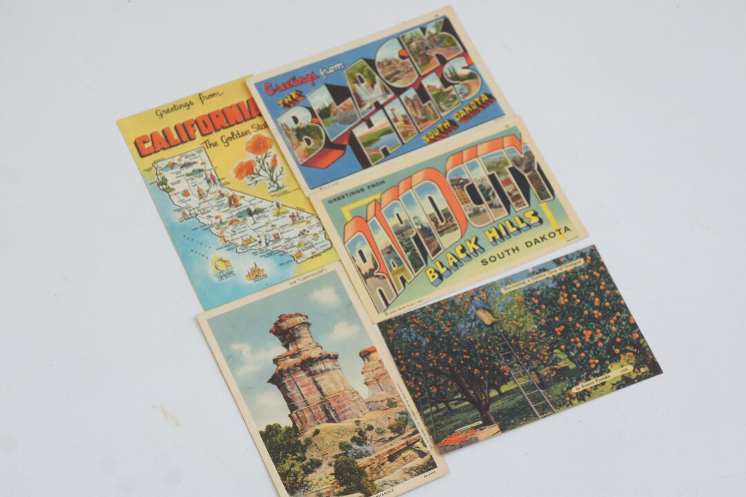 Vintage 30s-50s Postcard Lot Ephemera Collectibles Prints Wall Decor ...