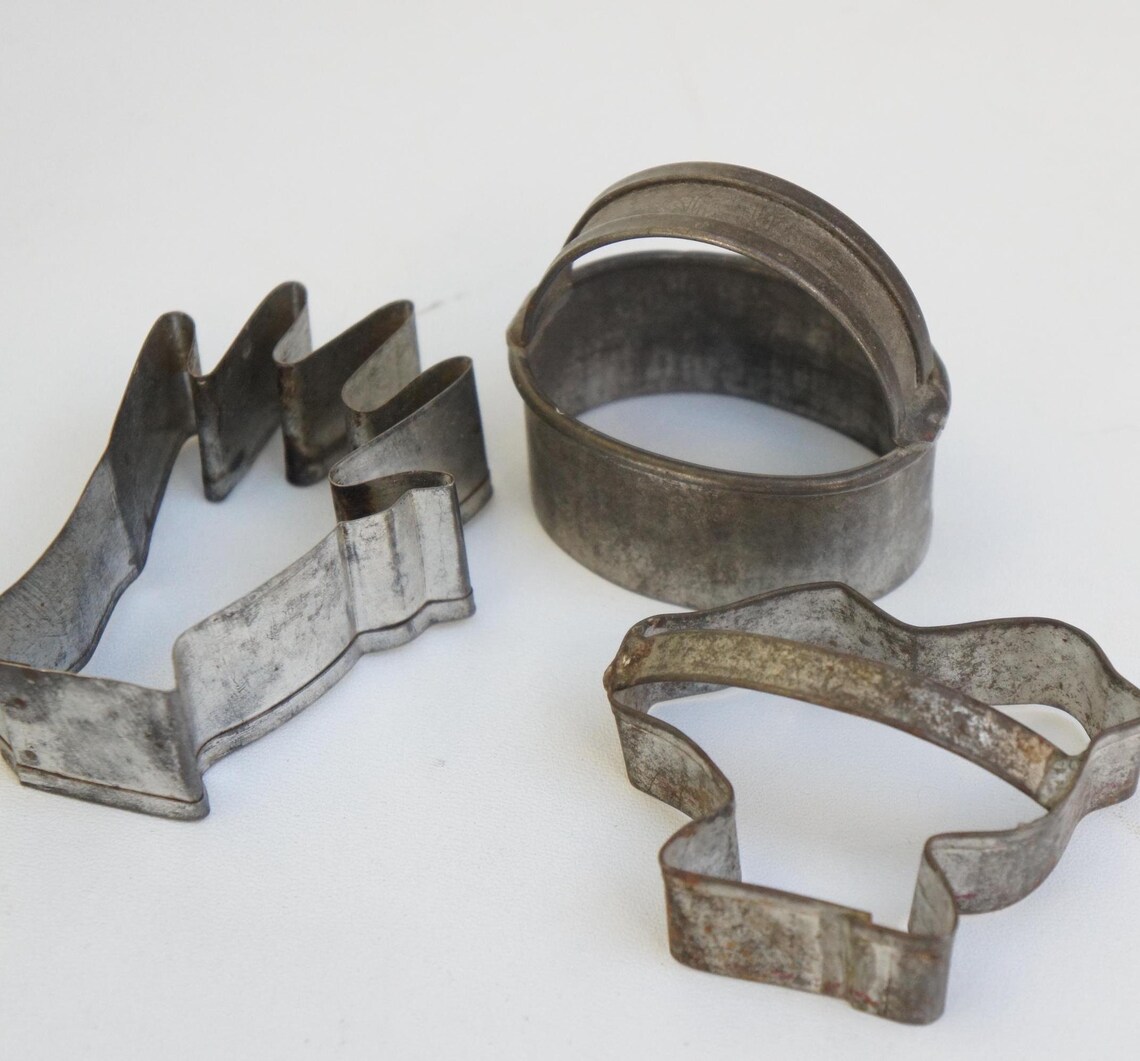 Vintage Antique Cookie Cutters Cottagecore Farmhouse Collectibles Craft ...