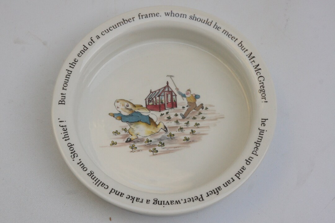 Vintage Wedgwood Peter Rabbit Beatrix Potter Children's Bowl Dish ...
