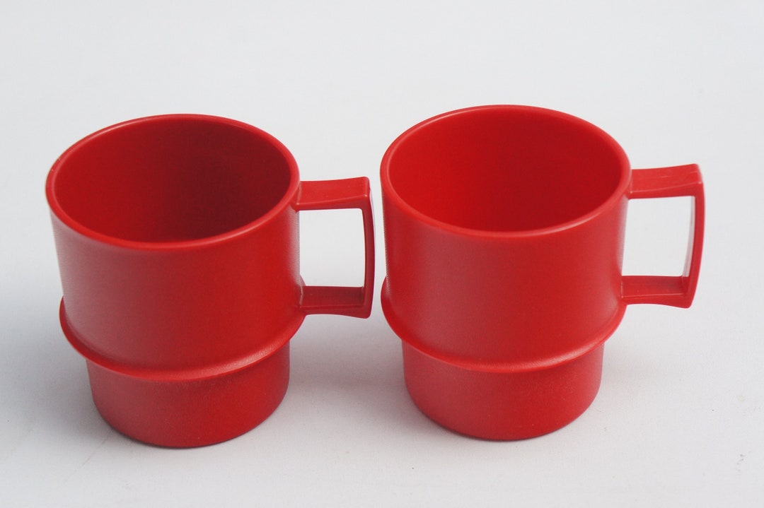 Vintage Tupperware Brand Stackable Mugs/cups - Etsy