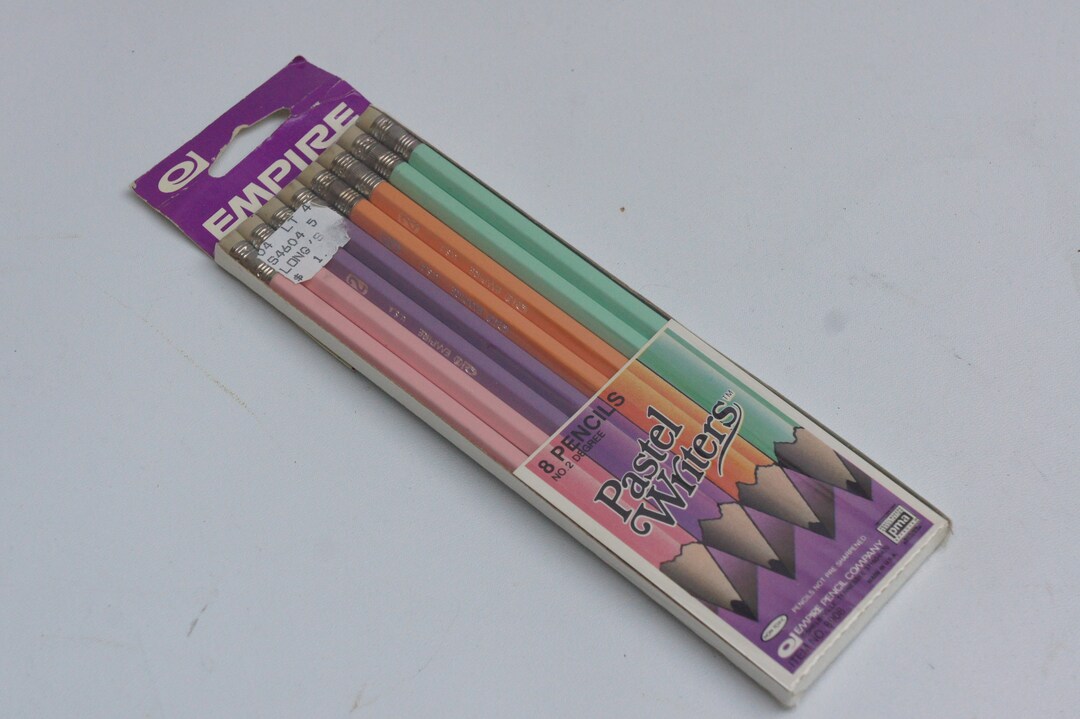 Vintage 70s-80s Dead Stock "pastel Writers" Pencils Unopened Package ...
