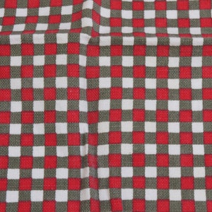 Vintage 60s Swedish Heart and Checker Print Table Runner Set ...