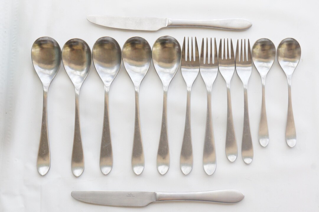 Vintage Stainless Steel Flatware by Robert Welch Silverware Set ...
