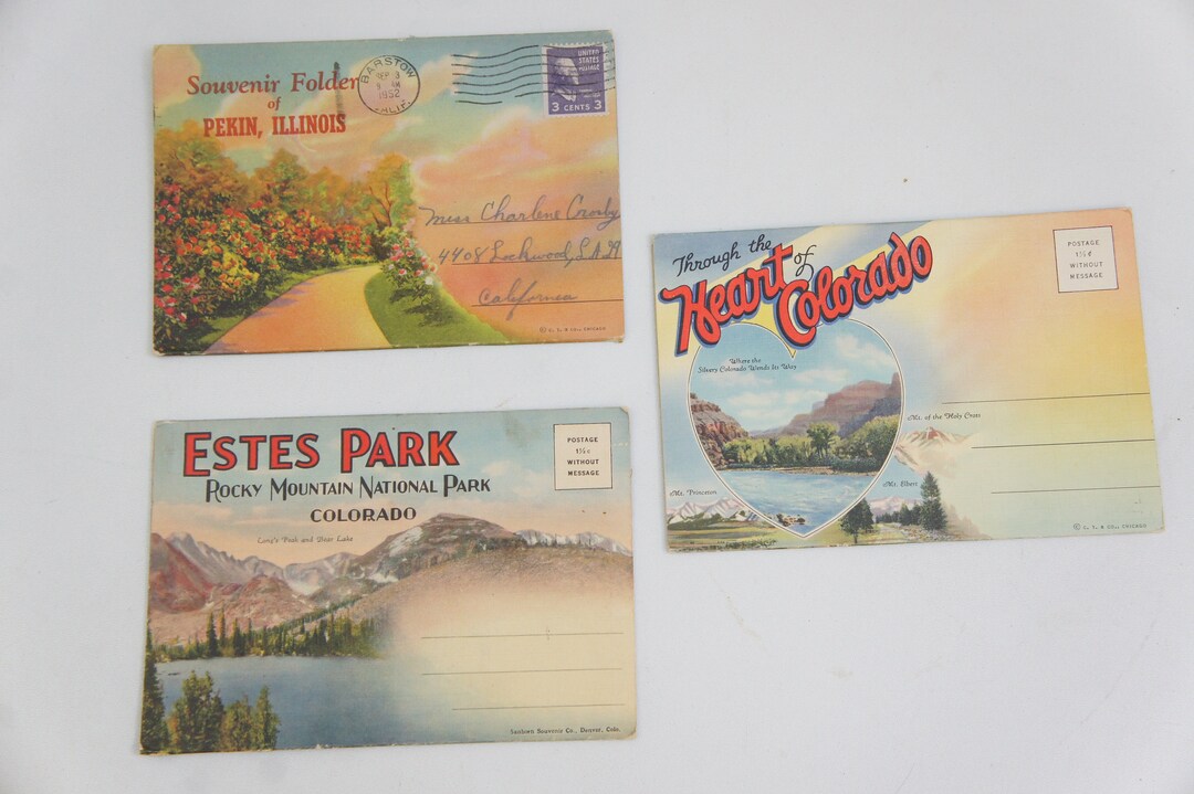 Vintage 50s Souvenir Folder Post Cards Ephemera Collectibles Gift - Etsy