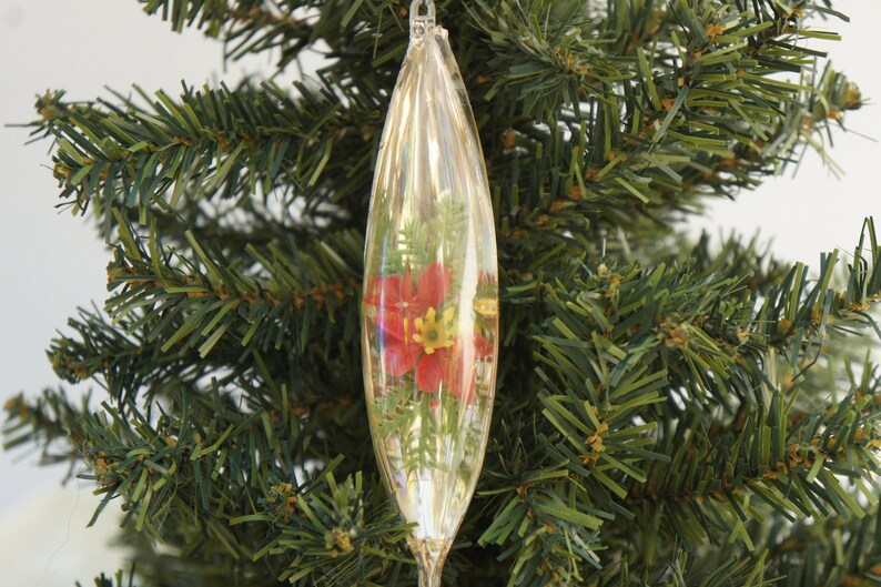 Vintage 60s Plastic Tear Drop Christmas Ornament Atomic Retro Mid ...