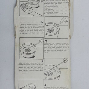 Vintage 60s Patty Shell Set Scandinavian Deap Fried Cookie Molds in Package Unused Retro ...