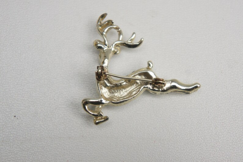 Vintage Reindeer Christmas Brooch Costume Jewelry Gift - Etsy