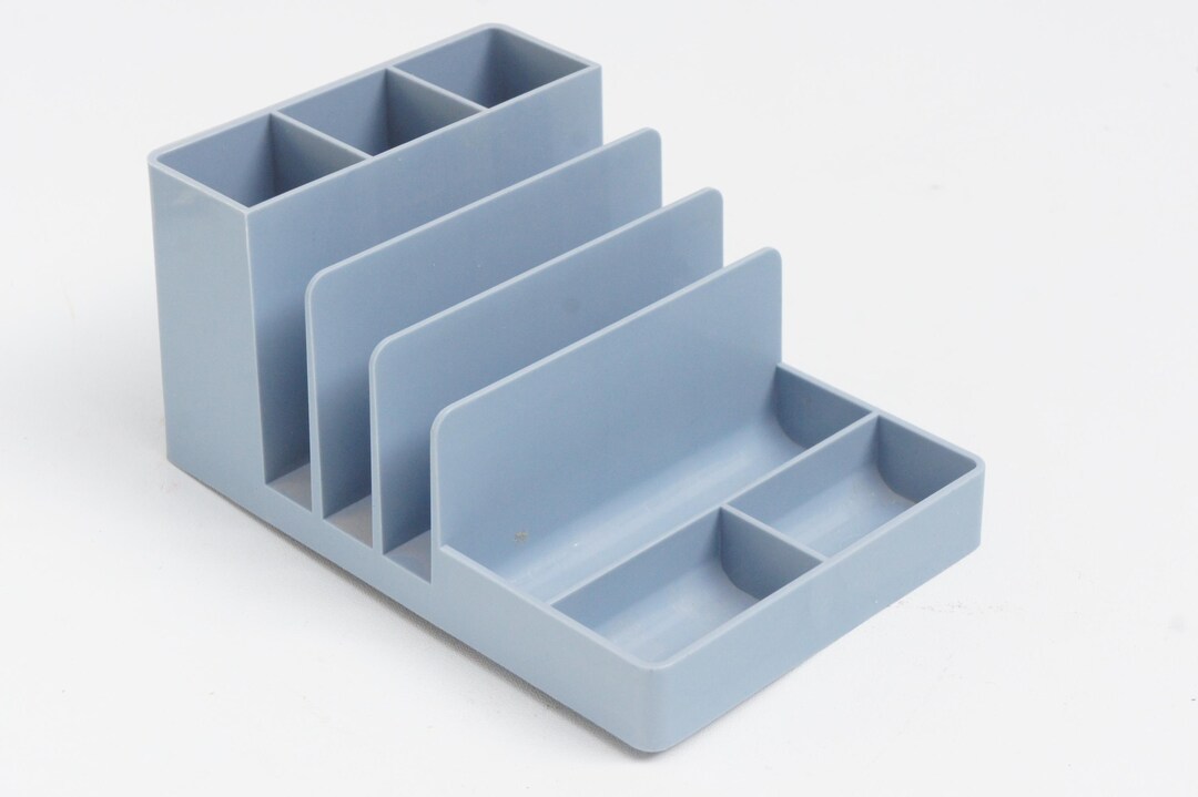 Vintage 70s-80s Plastic Desk Organizer Office Pen Holder Retro Home - Etsy