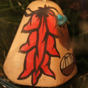 Vintage Native American Ceramic Bell With Turquoise - Etsy