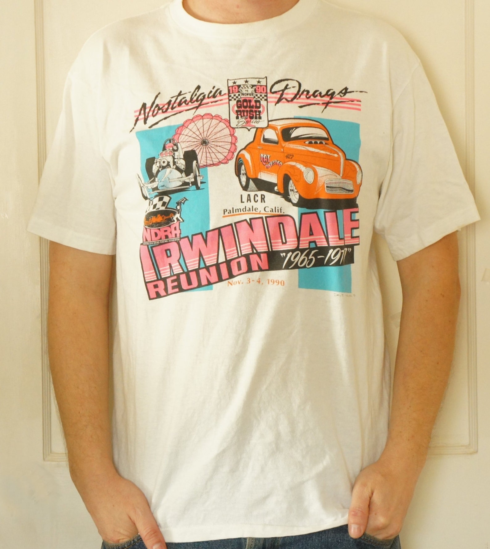 1990 T-shirt Gold Rush Series Nostalgia Drags Irwindale Reunion ...