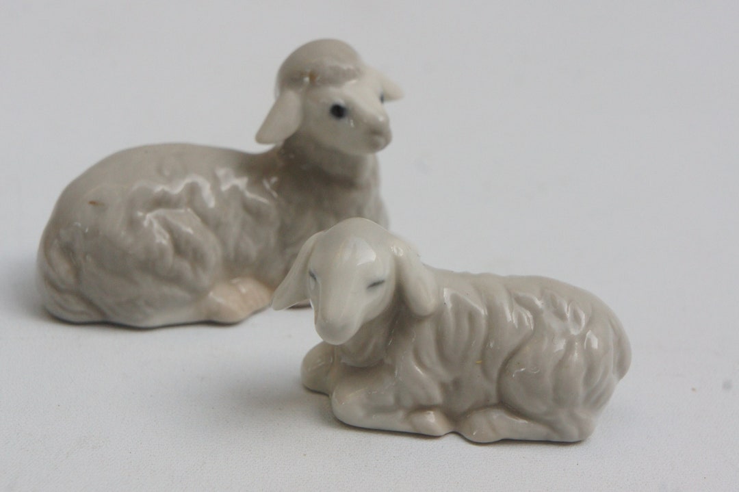 Small Vintage Otagiri Japan Sheep Lambs Figurines Porcelain Animals ...