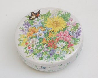 Floral Tin Box | Etsy