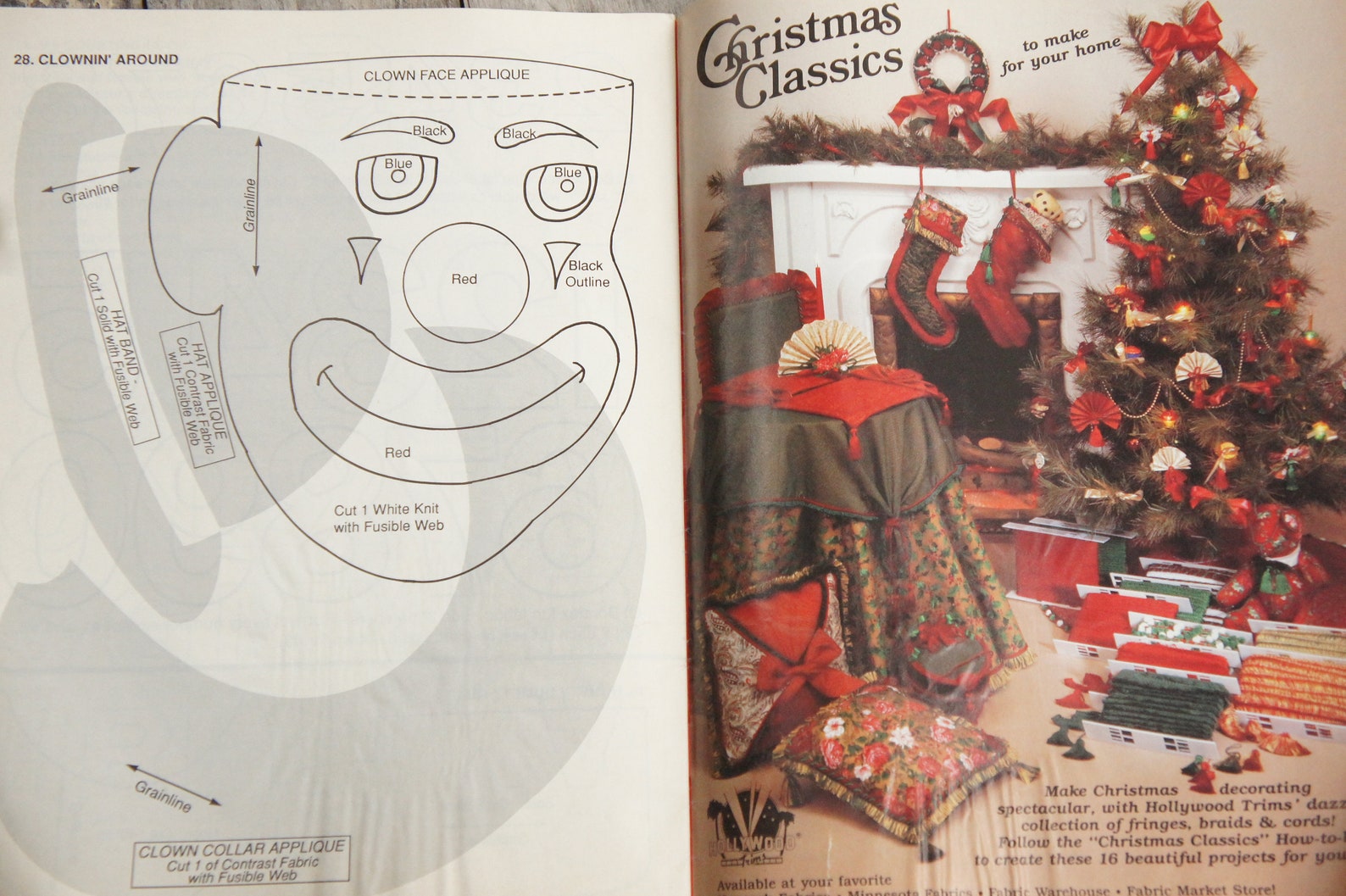 Vintage 90s Holiday Craft Magazine Hancock Fabrics/christmas - Etsy