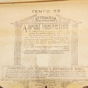 Vintage Antique Piano Rolls Classical Music Collectibles Victorian ...