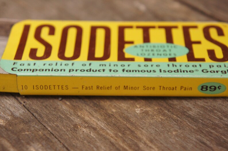 Vintage 60s Isodettes Lozenges Metal Tin - Etsy