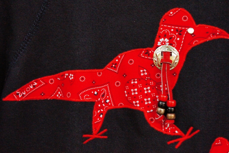 Vintage 80s-90s Roadrunner Cactus Applique Sweatshirt Southwestern ...