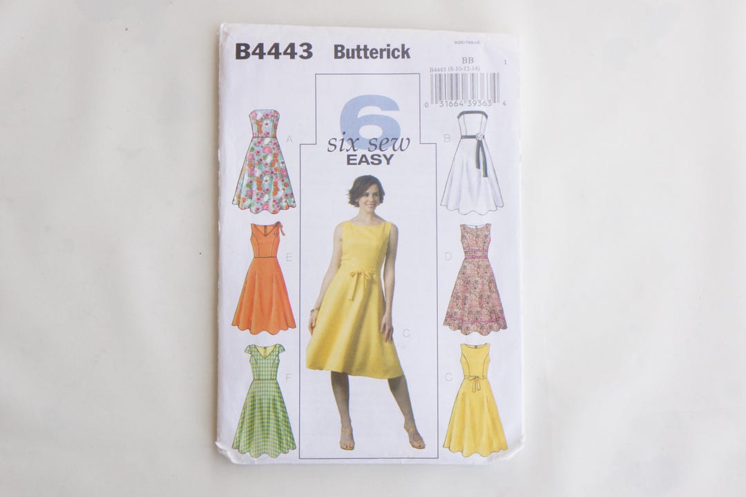 Vintage Butterick Dress Sewing Pattern B4443: Size 8-14, Uncut - Etsy