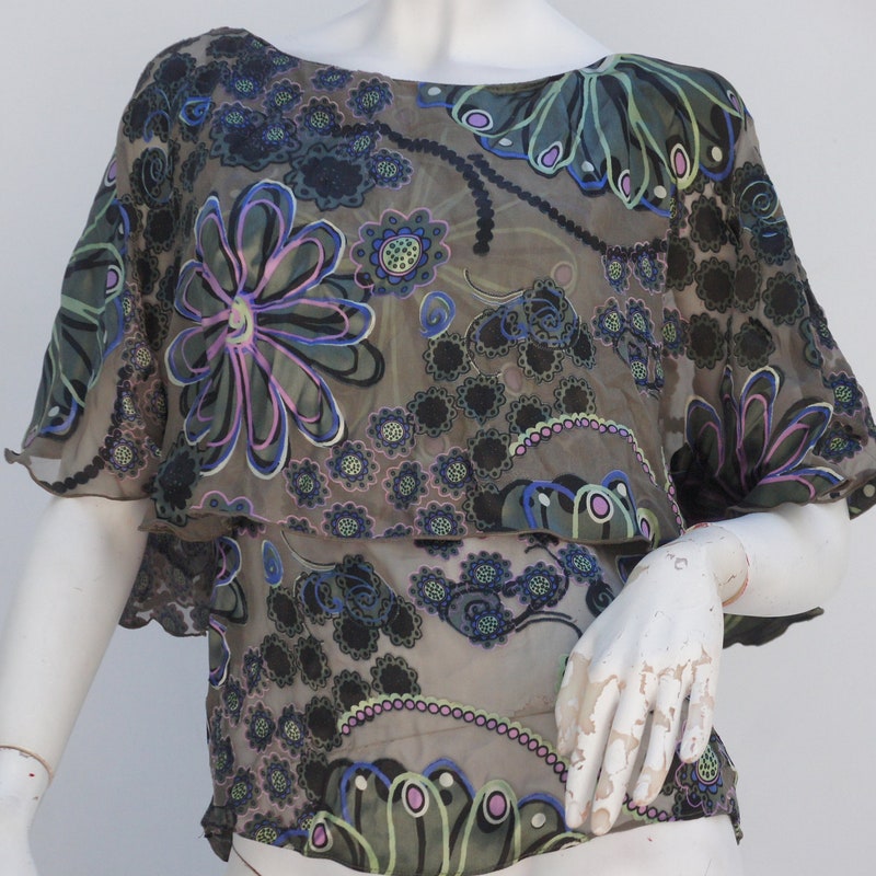 Sheer Overlay Top - Etsy