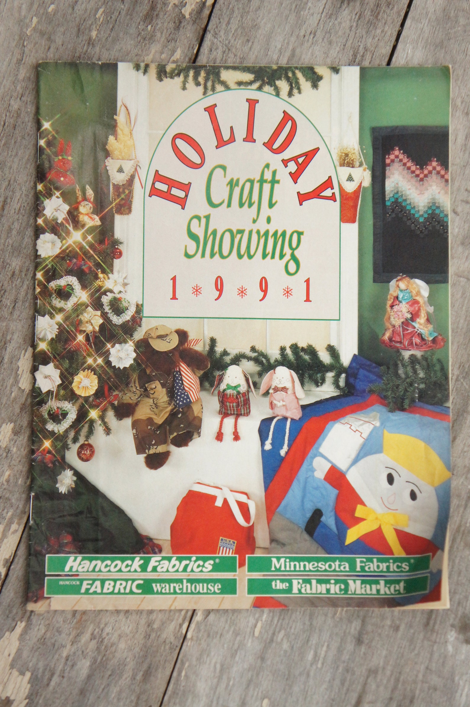 Vintage 90s Holiday Craft Magazine Hancock Fabrics/christmas - Etsy