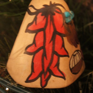 Vintage Native American Ceramic Bell With Turquoise - Etsy