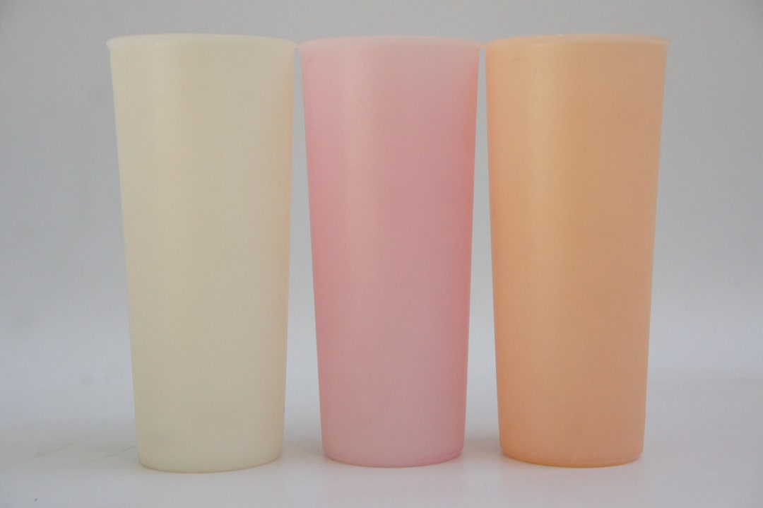 Vintage Pastel Colors Tupperware Brand Tumblers Retro Mid Century ...