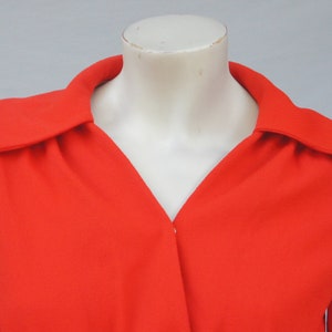 Vintage 70s Bright Red Duster/coat/dress/retro/mid Century Modern - Etsy