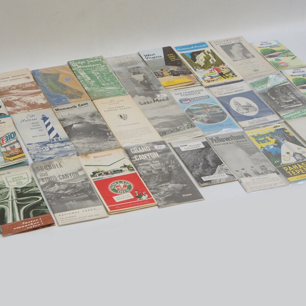 Vintage Road Maps - Etsy