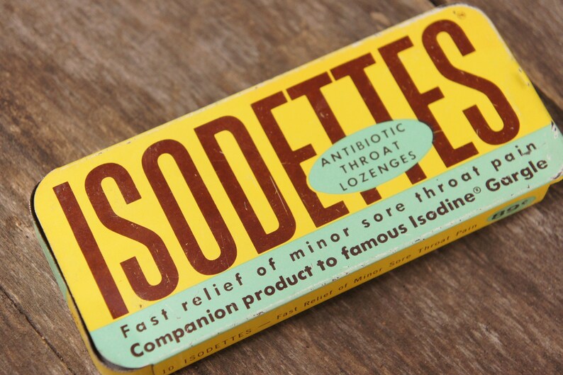 Vintage 60s Isodettes Lozenges Metal Tin - Etsy