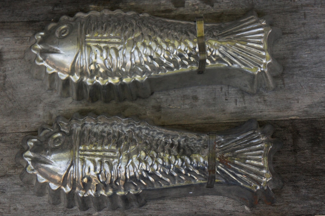Vintage Antique Metal Fish Jelly Molds/cake - Etsy