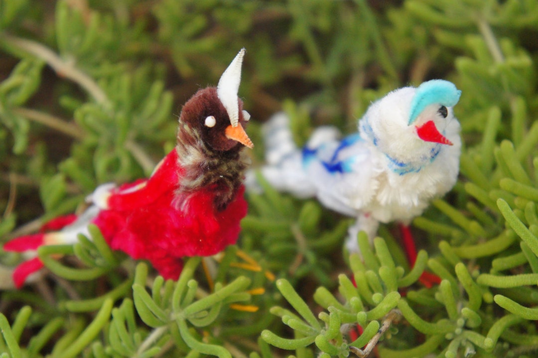 Vintage 50s-60s Pipe Cleaner Birds/ Woodland/ Home Decor /retro/mid ...