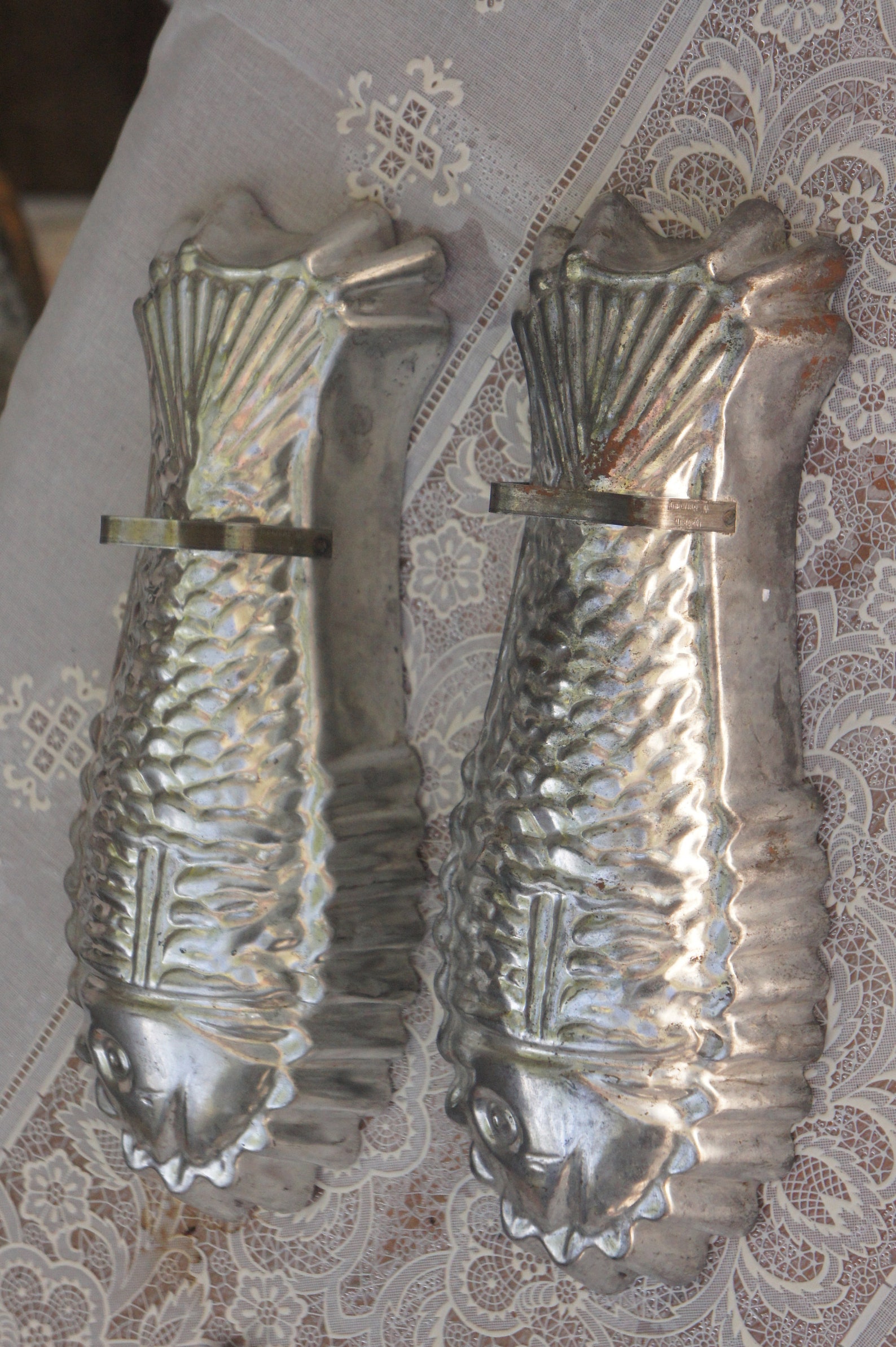 Vintage Antique Metal Fish Jelly Molds/cake | Etsy