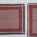 Vintage 60s Swedish Heart and Checker Print Table Runner Set ...