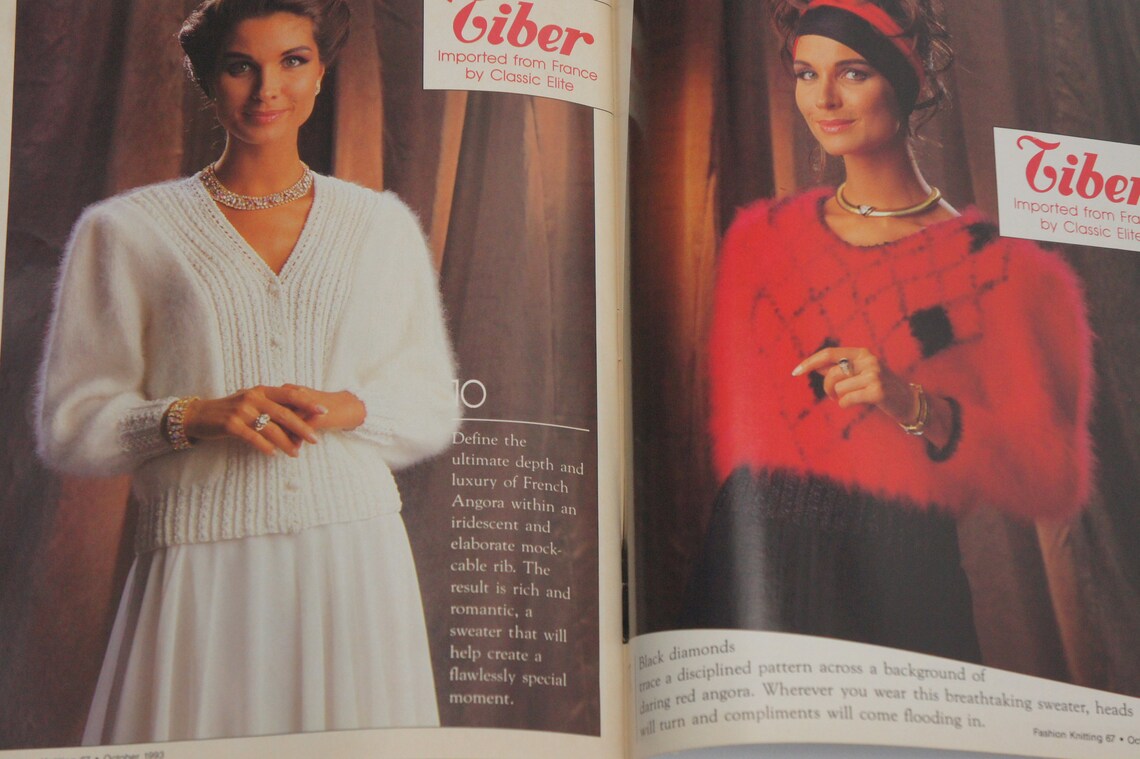 Vintage 90s Fashion Knitting Magazine Fall Holiday Patterns Diy Craft ...