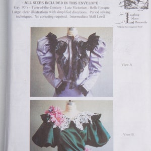 Vintage 90s Victorian 1890's Waist Pattern 103 by Laughing Moon ...