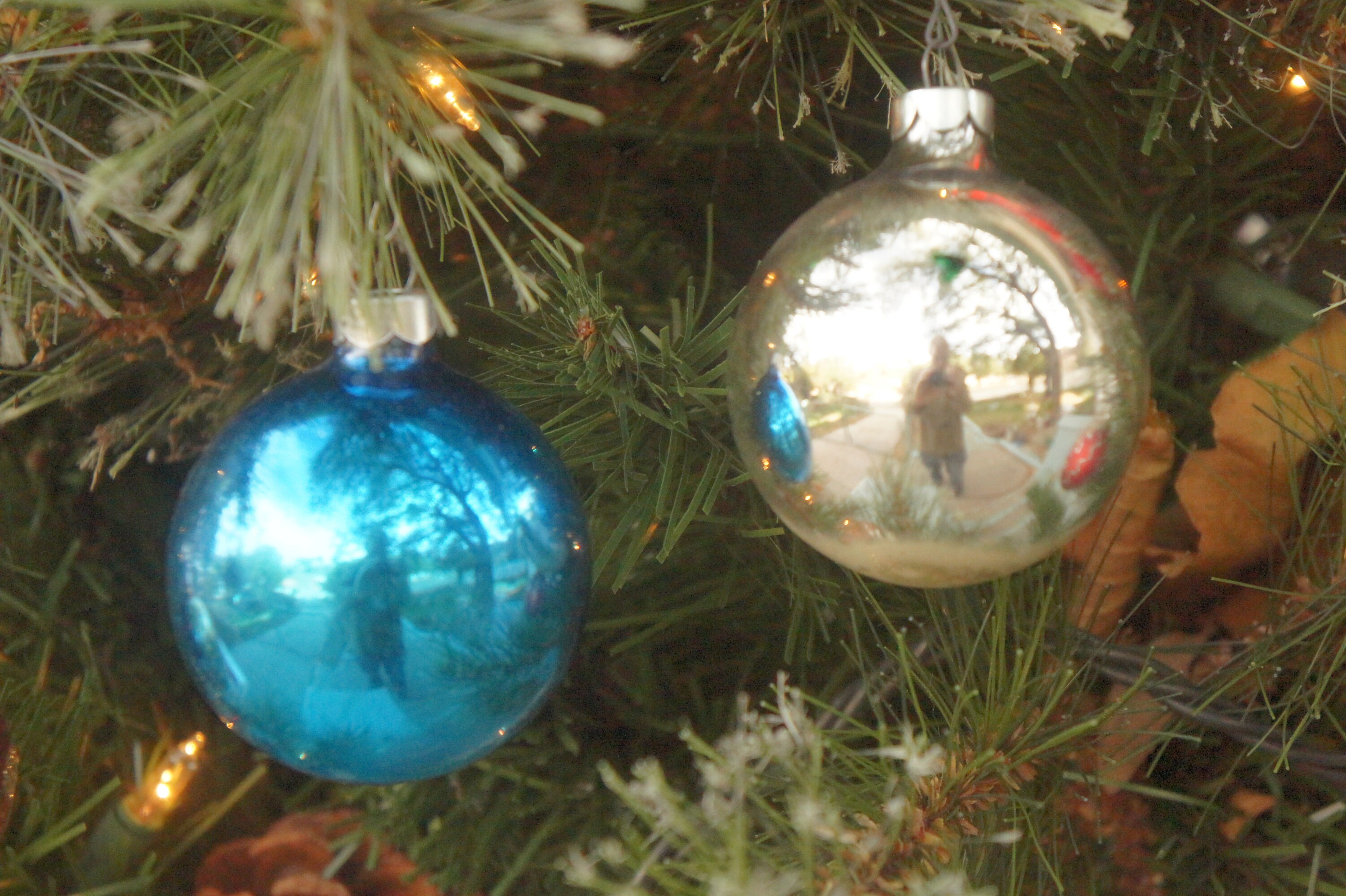 Vintage Box Of Mercury Glass Christmas Ornaments/Retro/Mid | Etsy