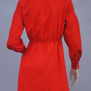 Vintage 70s Bright Red Duster/coat/dress/retro/mid Century Modern - Etsy