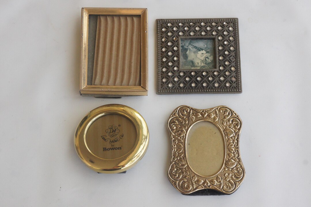 Vintage Mismatched Small Picture Frame Lot Photo Frames Cottagecore ...