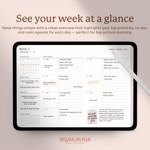 2026 Digital Planner, Weekly Planner, Minimalist Planner 2026, Simple ...