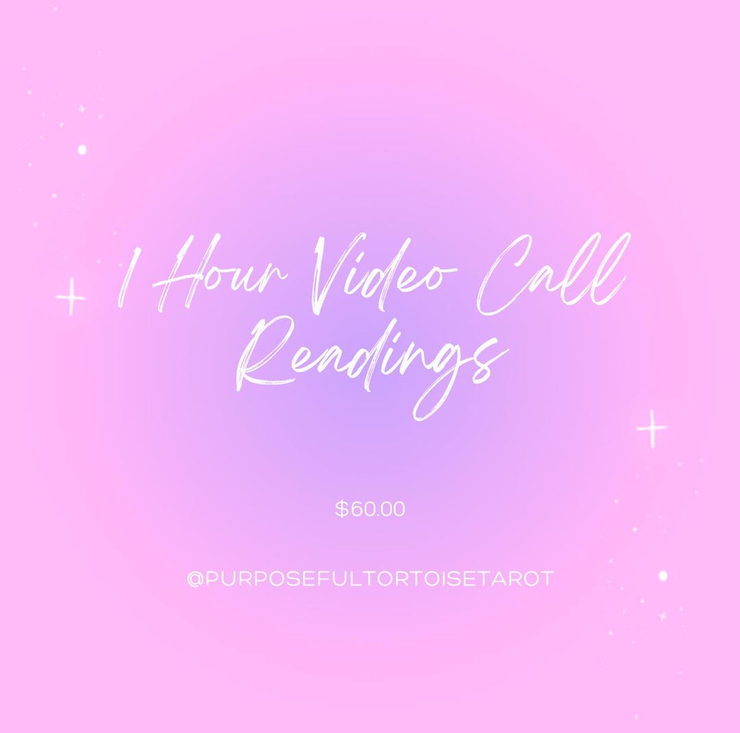 1 Hour Video Call Tarot Reading - Etsy