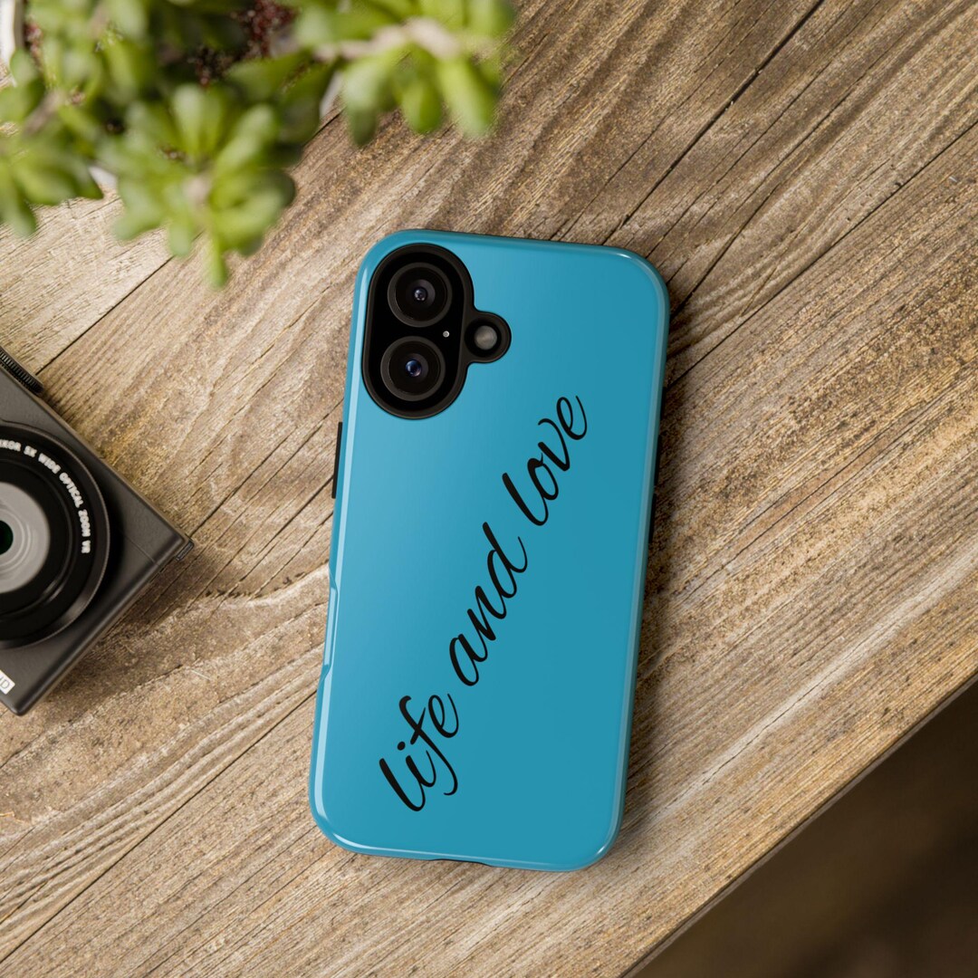 Life and Love Phone Case, Tough Case for Gifts, Trendy Cell Phone Cover ...