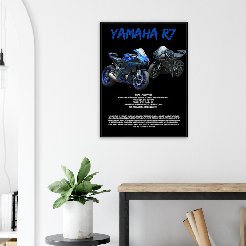Yamaha 90s Motorcycle - Etsy UK