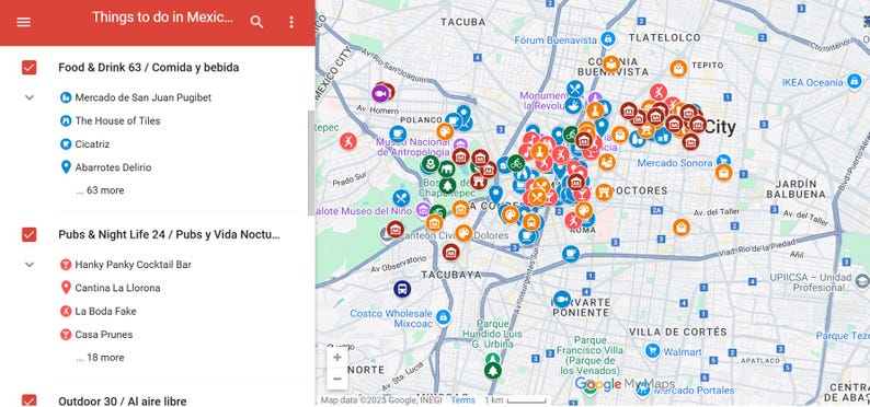 Mexico City, Mexico: Travel Guide & Interactive Map for Mexico City ...