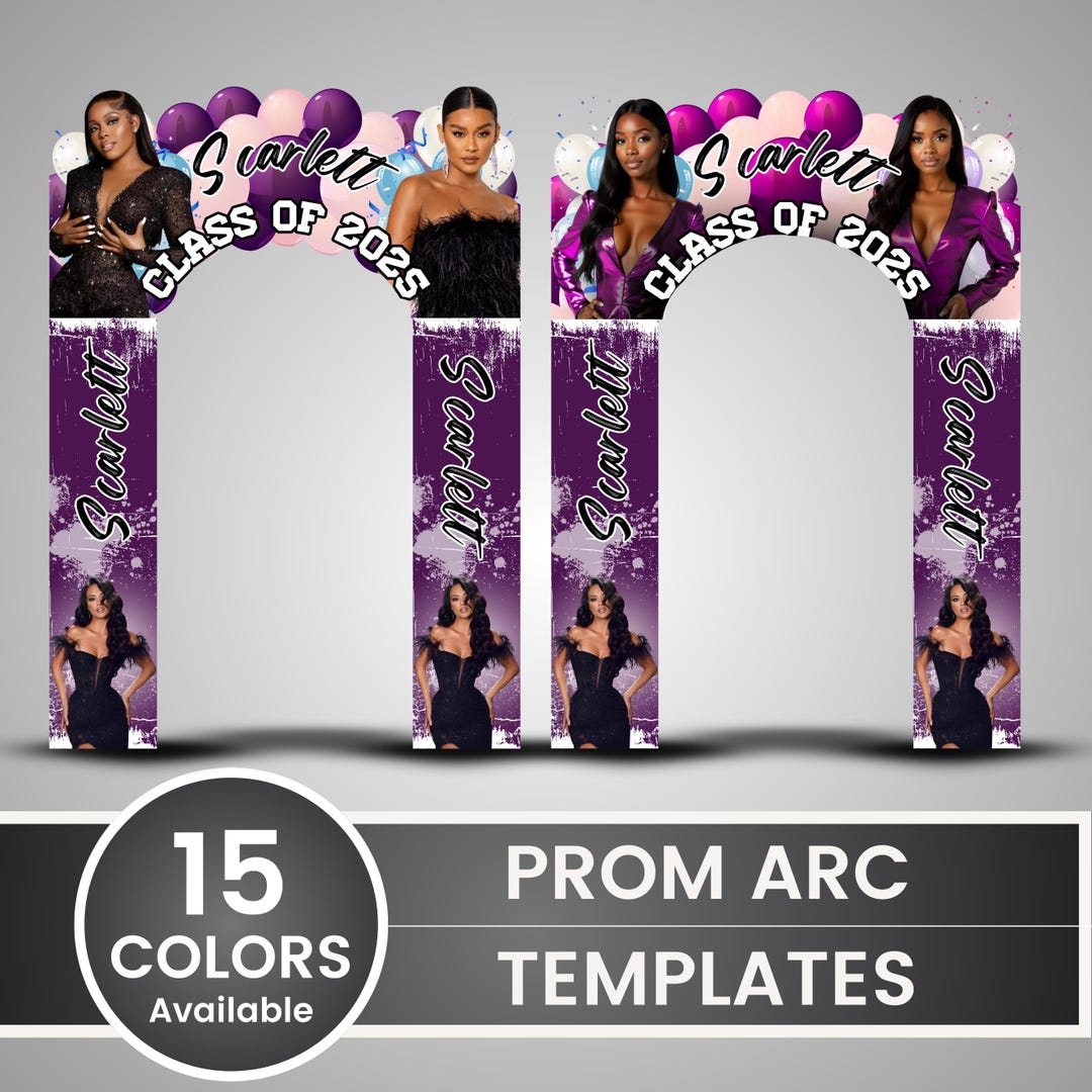 Prom Send off Arch Decor, Prom Arch Template, Prom Photo Backdrop, Prom ...
