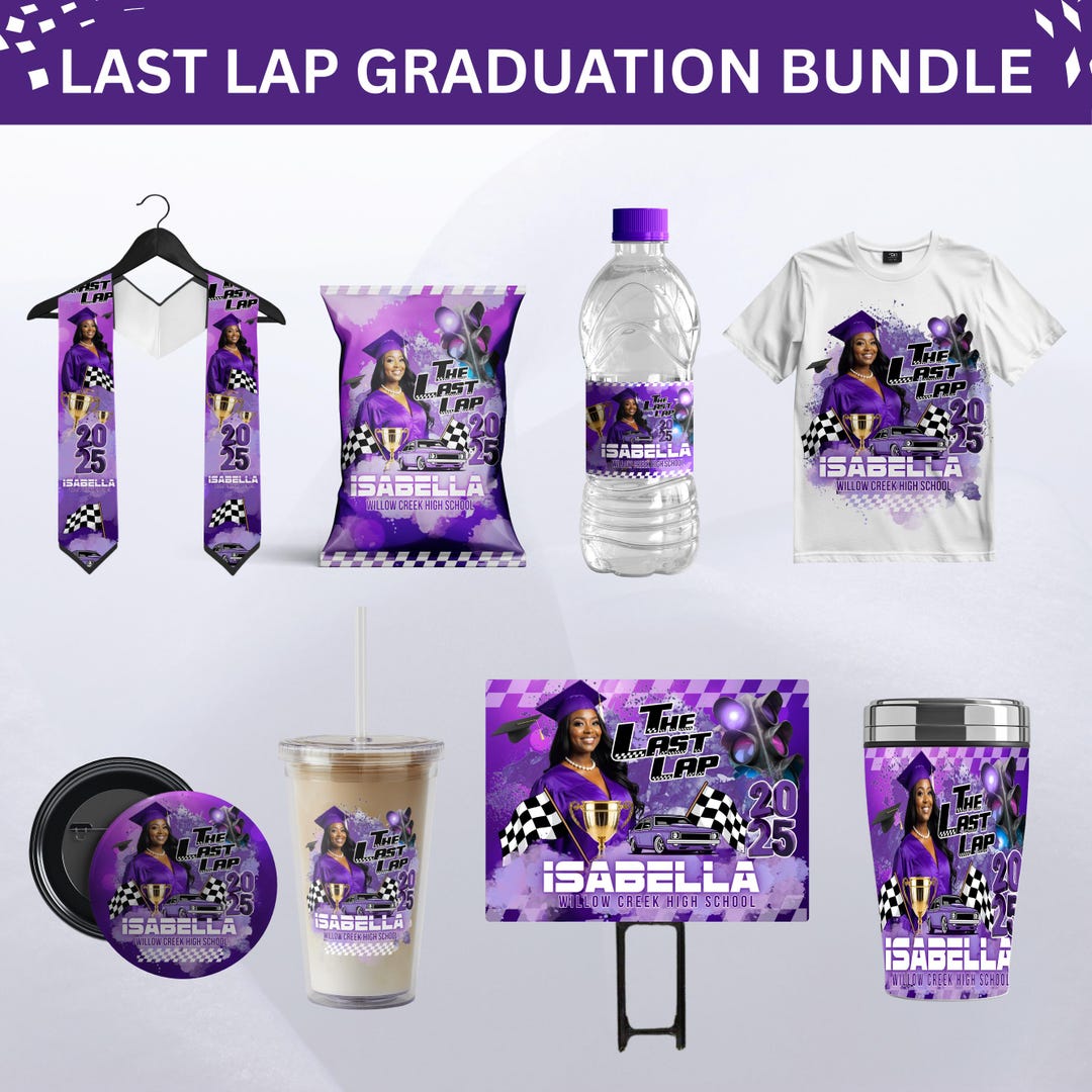 Last Lap Graduation Bundle, Graduation Bundle, Graduation Stole, 3d ...