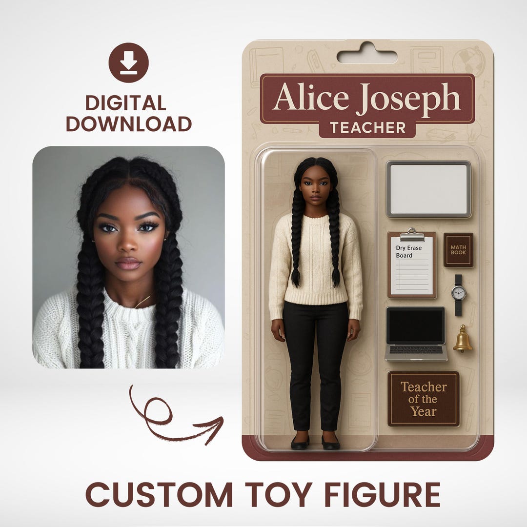 Custom Digital Action Figure Portrait, Personalized Toy Design, Unique ...