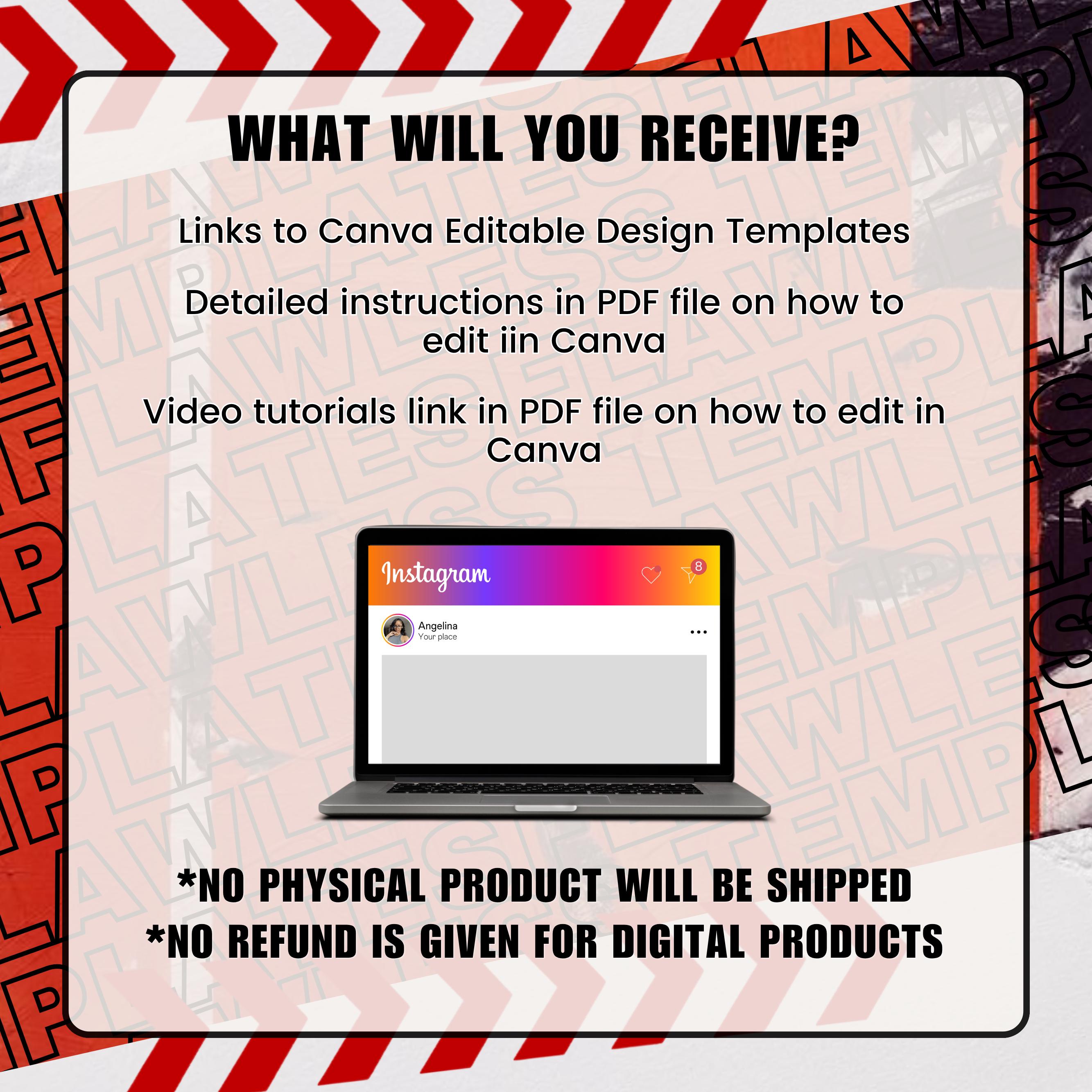 Instagram Frame Canva Template, Instagram Frame for Photo Booth ...