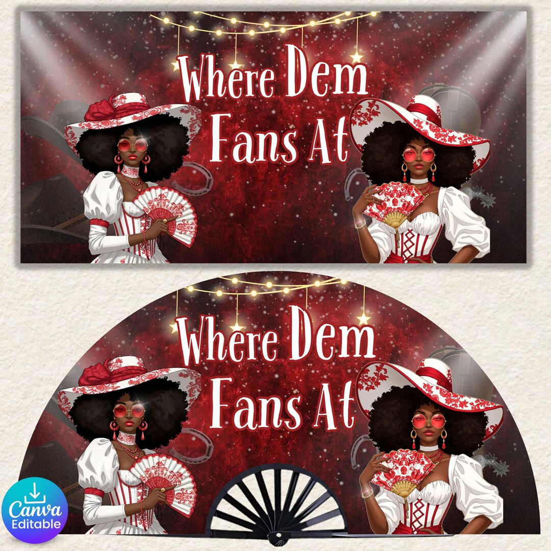 Clack Fan Template, Where Them Fans at Clack Fan Template, Cowgirl Fan ...