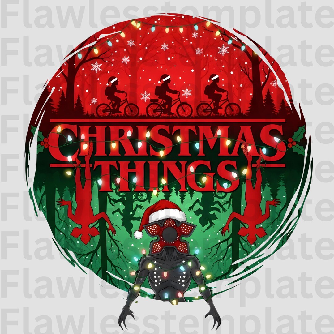 Stranger Christmas Png, Christmas Things Png, Christmas Show Character ...
