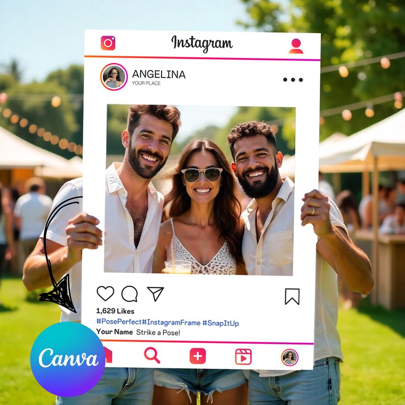 Instagram Frame, Instagram Photo Frame, Instagram Frame Template ...